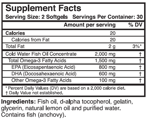Cold Water Fish Oil Omega 3 – Nutrition is Essential to Life - MCVitamins